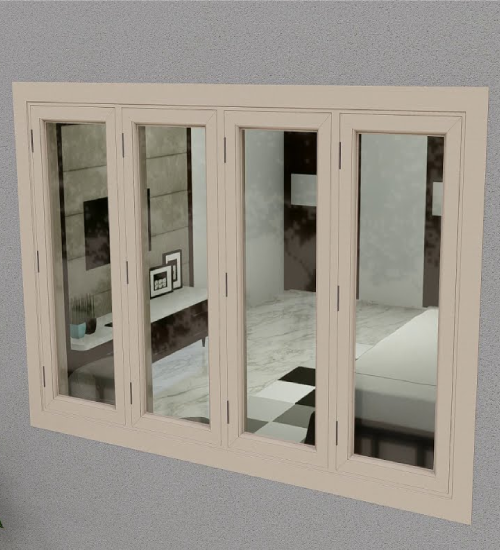 WPC Window Manufacturers in Ghaziabad, Laminated Windows